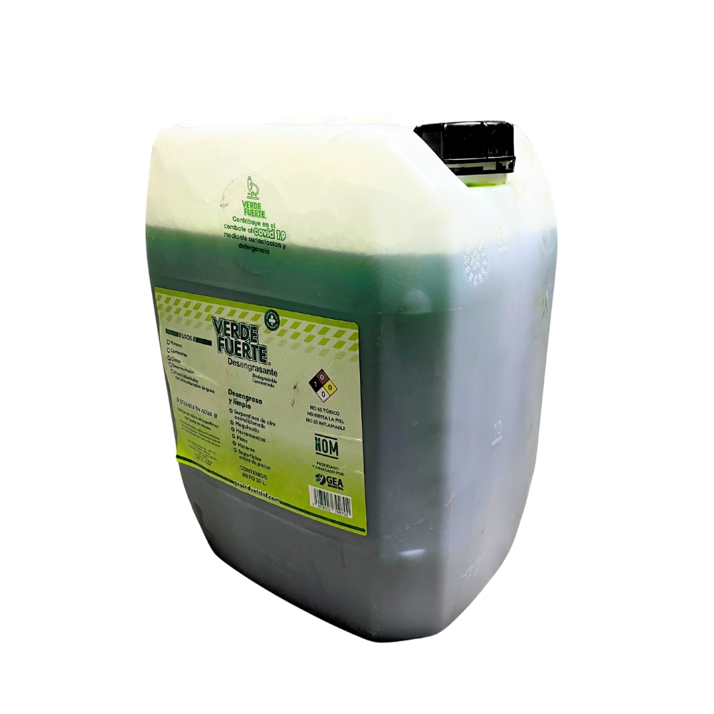 Porrón 20 lts de Desengrasante Industrial Verde Fuerte - ADESA | Refrigeracion Starr